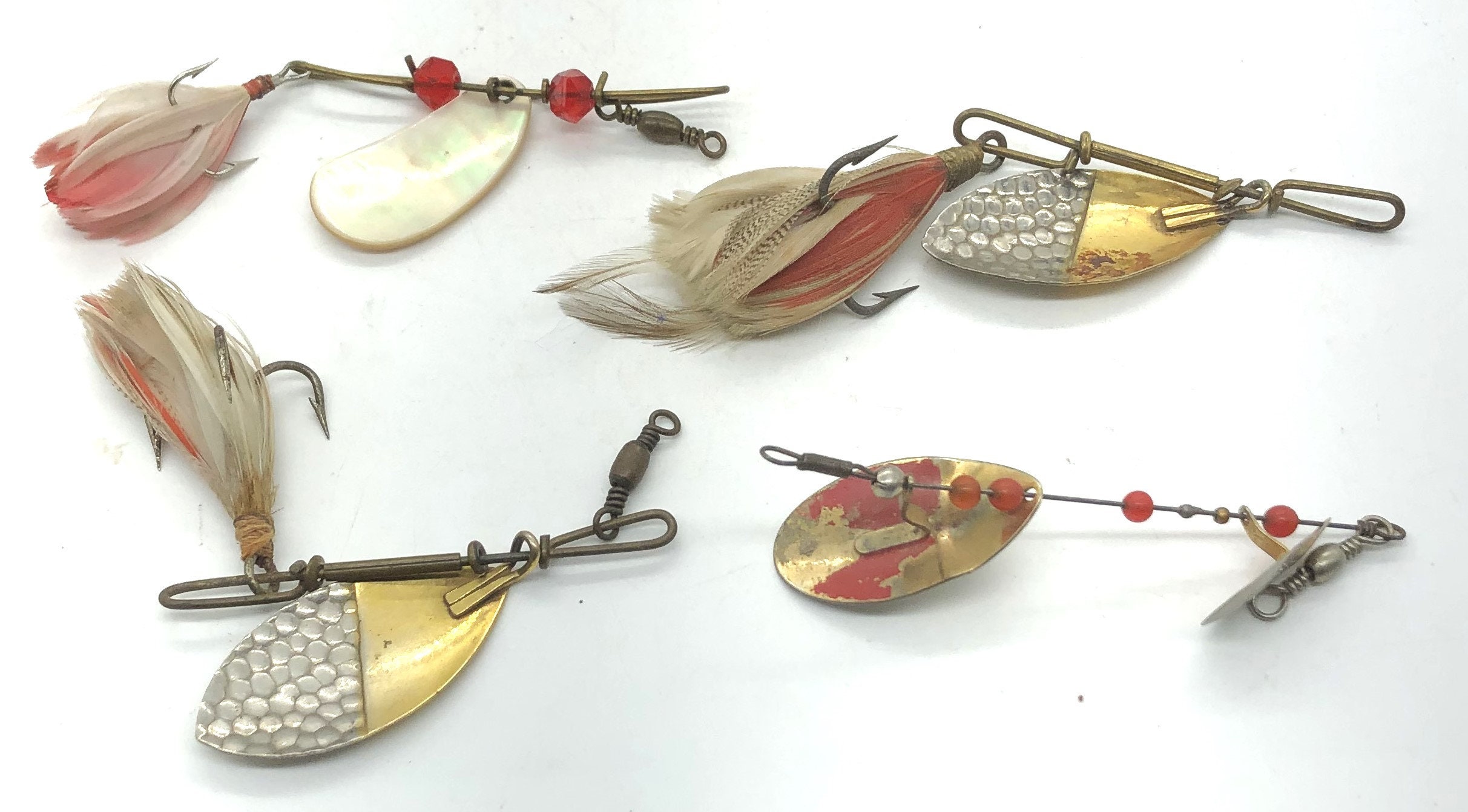 Four Vintage Trolling Fishing Spoons - Etsy