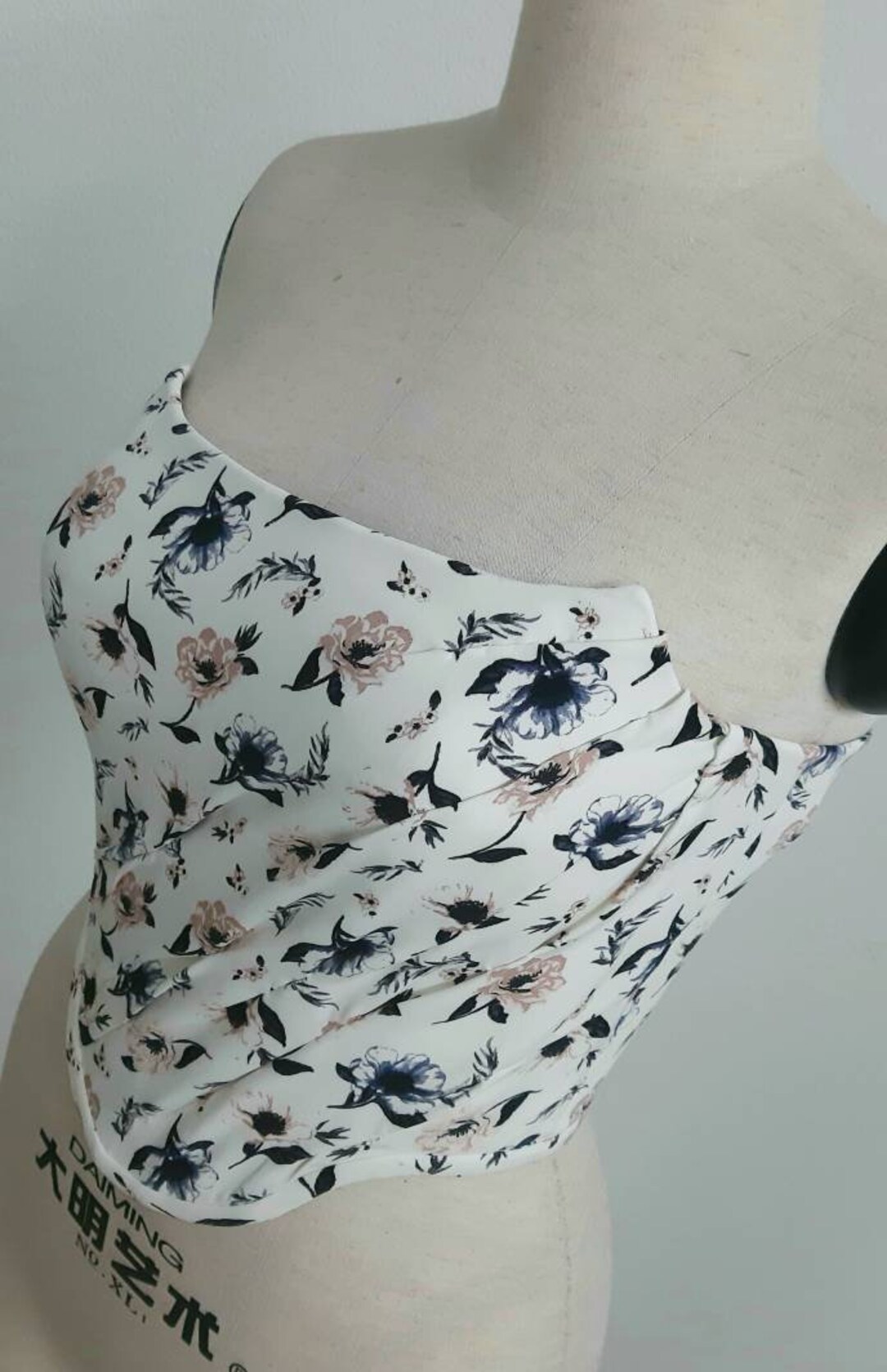 Floral Corset, Draped Flower Corset, Bridal Flower Corset, Corset Top ...