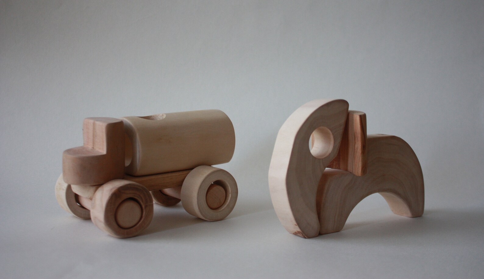 Wooden blocksForest building kit/wood construction set | Etsy