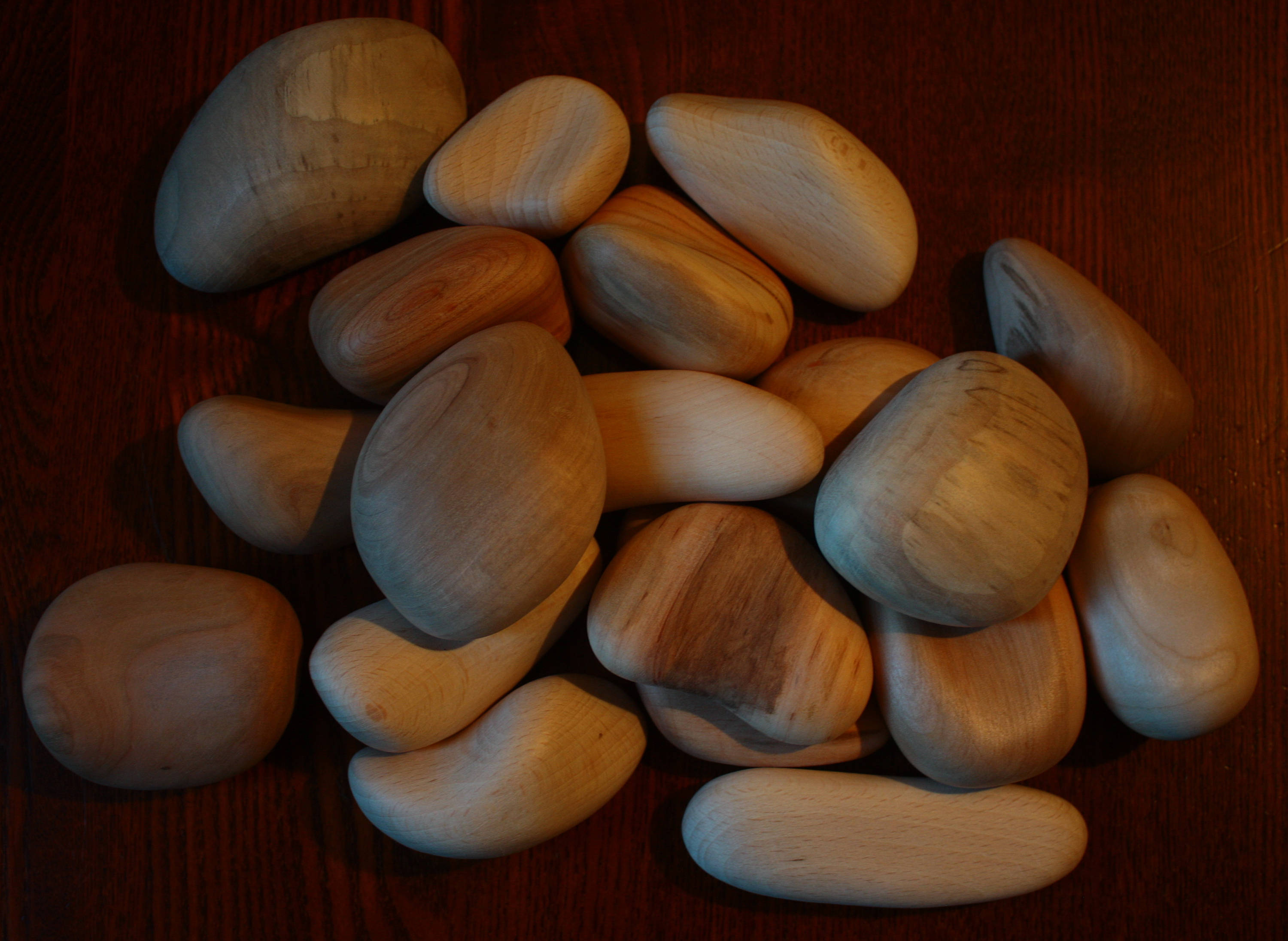 Wooden Pebbles big Set | Etsy