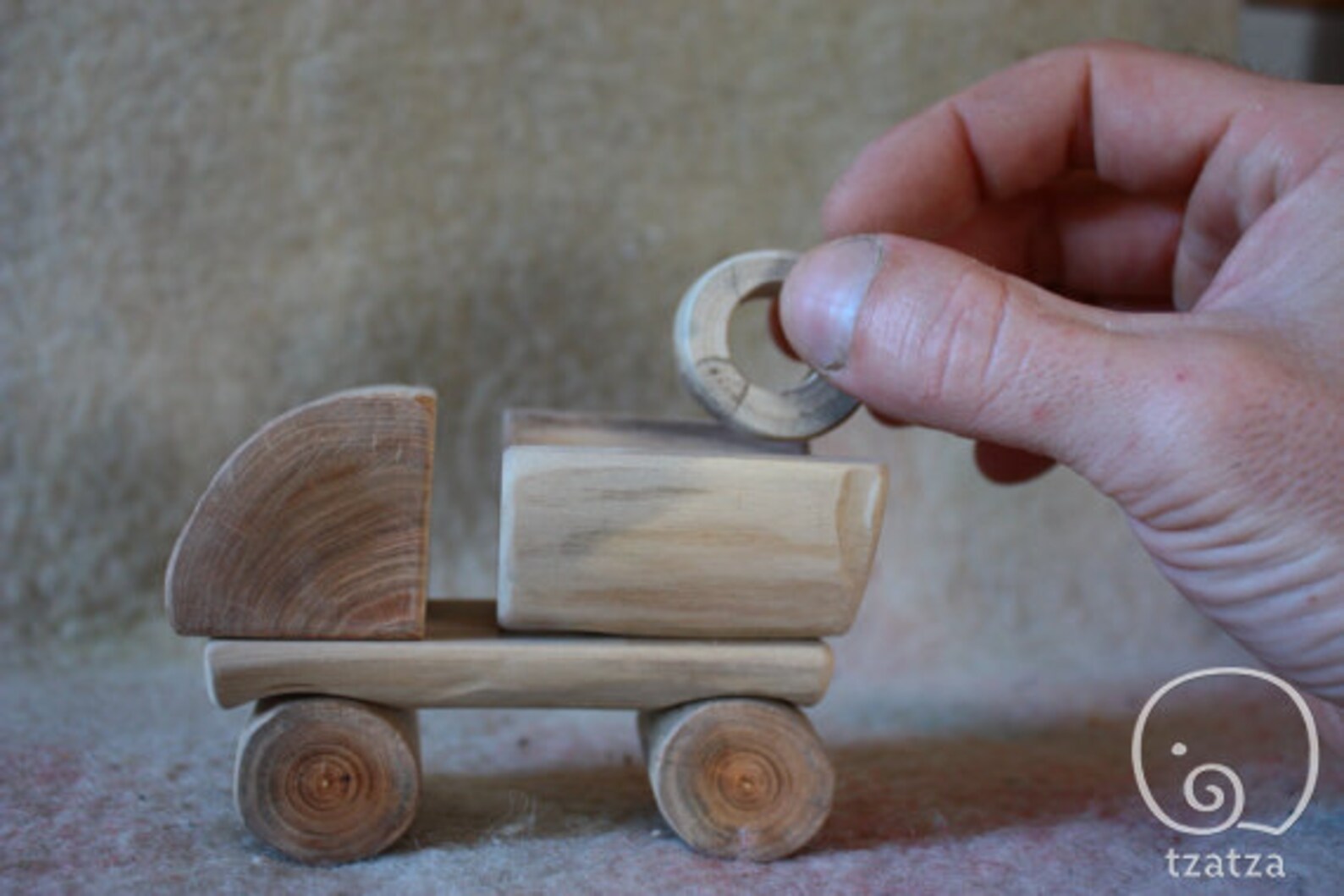 Wooden blocksForest building kit/wood construction set | Etsy