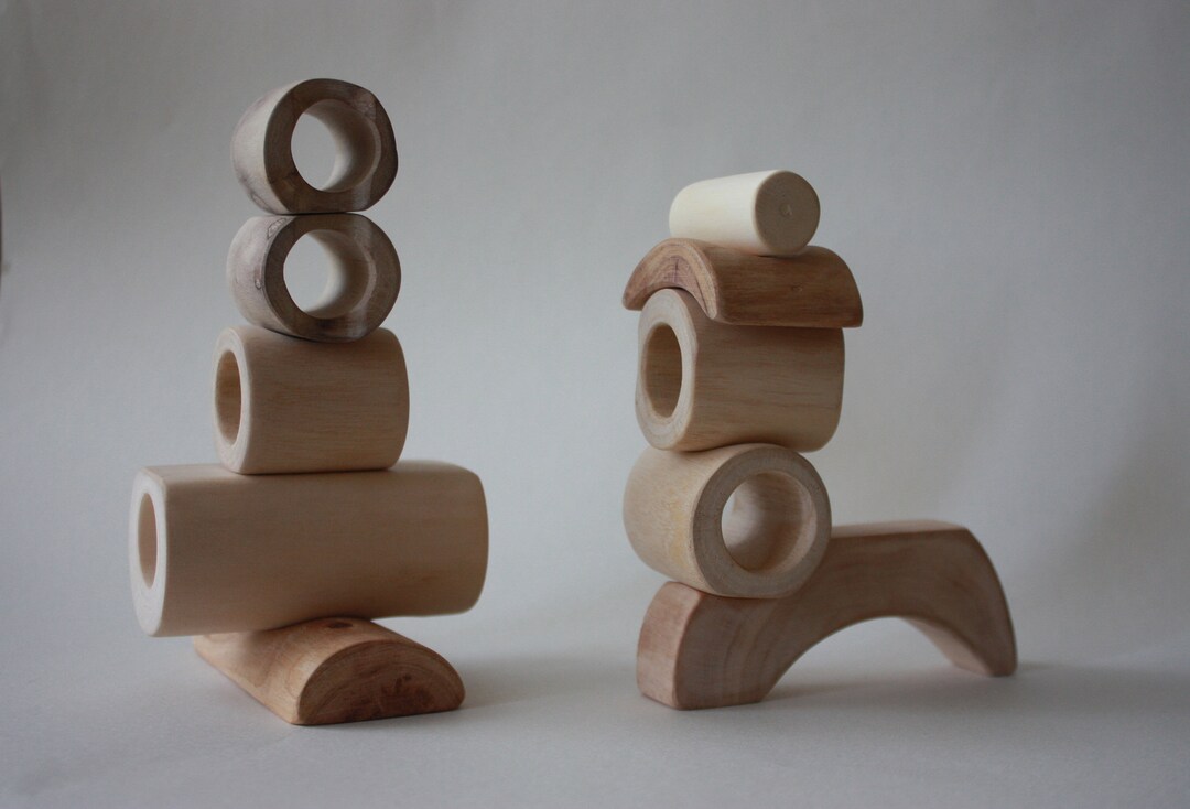 Wooden Blocks“forest Building Kit”/wood Construction Set - Etsy