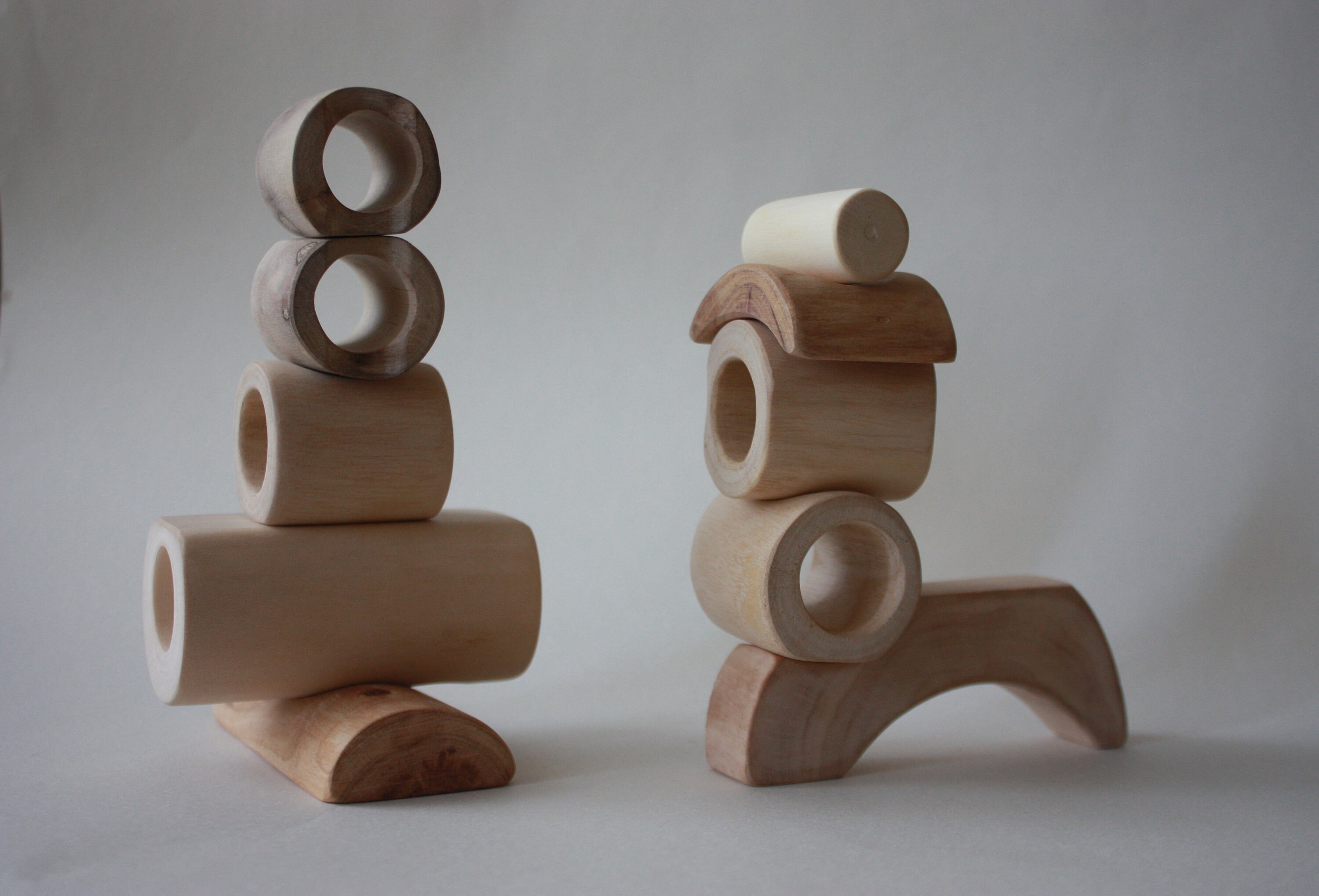 Wooden blocksForest building kit/wood construction set | Etsy