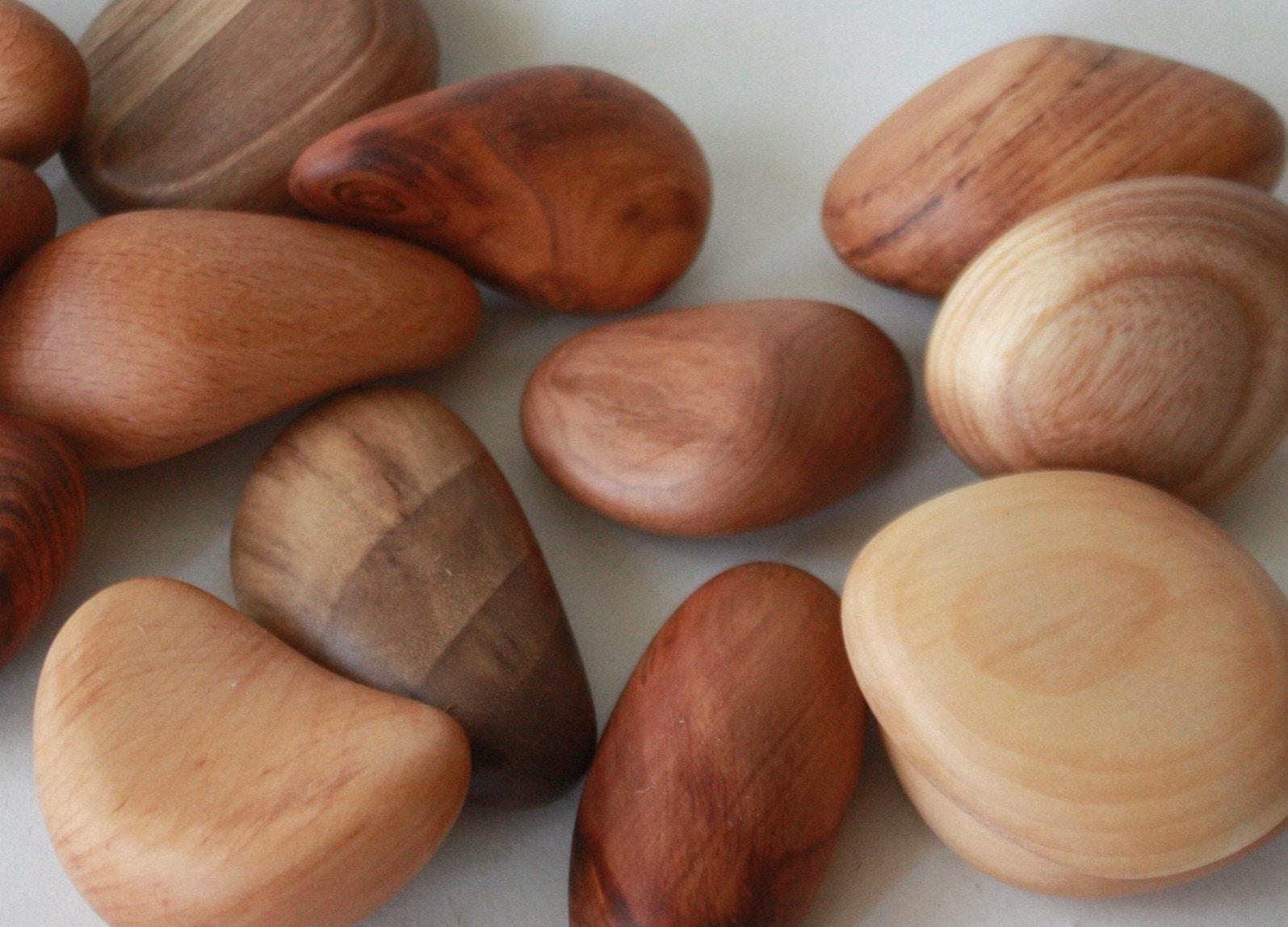Wooden Pebbles - Etsy