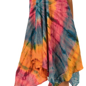 Tie Dye Pocket Sundress Reverse Tie Dye Tie Dye Dress Tie Dye Bohemian ...
