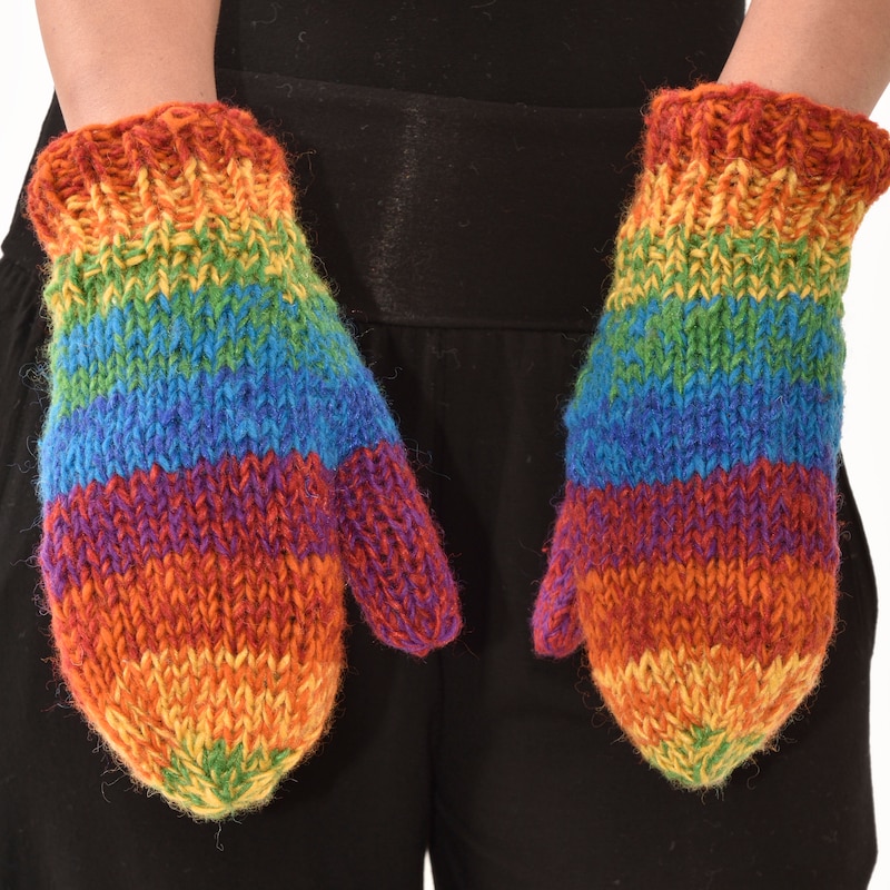 Wool Mittens - Etsy