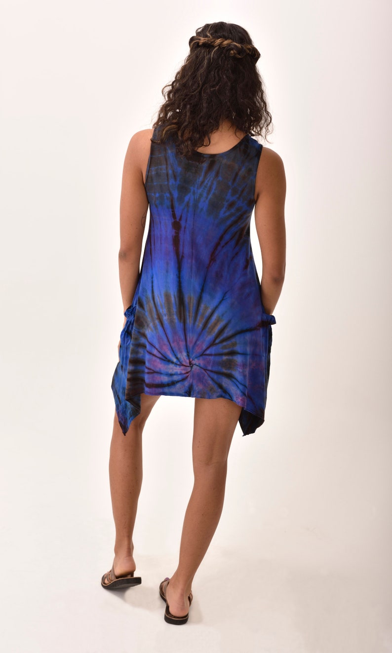 Tie Dye Pocket Sundress Reverse Tie Dye Tie Dye Dress Tie Dye - Etsy