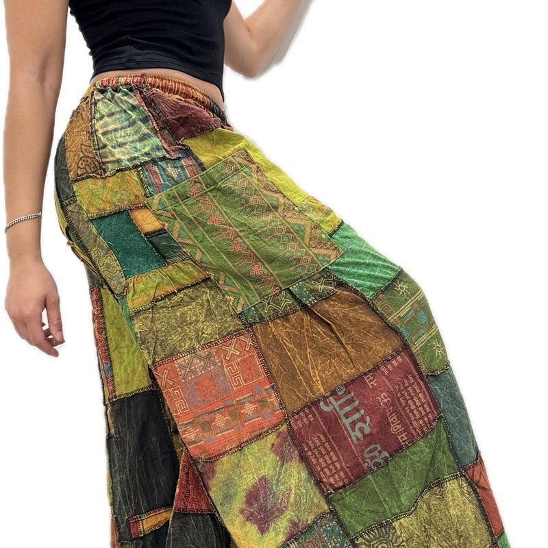 Patchwork Pants - Etsy