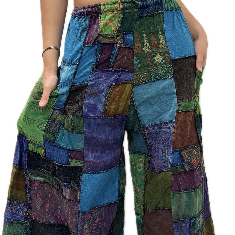 Patchwork Pants - Etsy