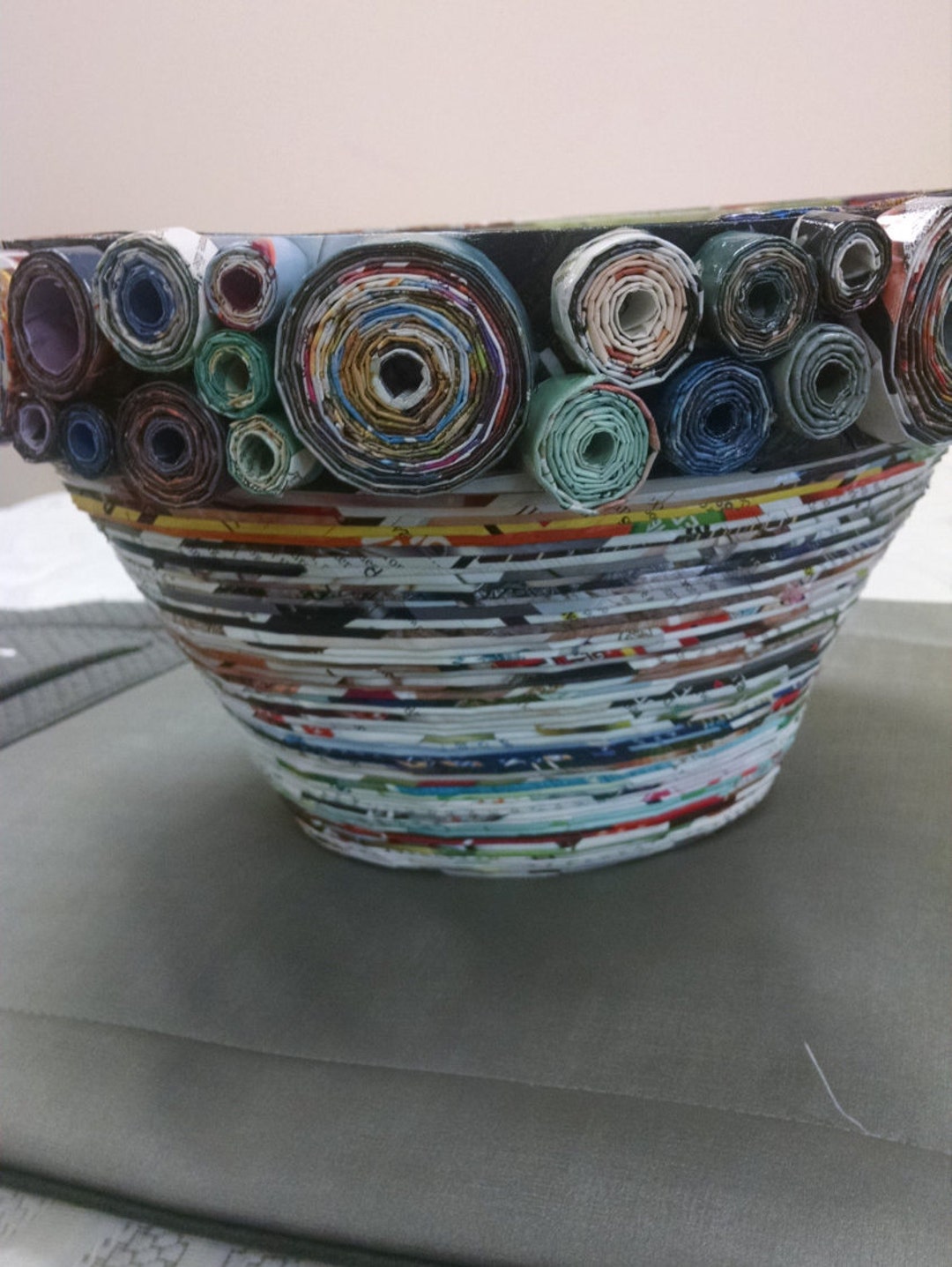 Recycled Magazine Art Decorative Planter - Etsy