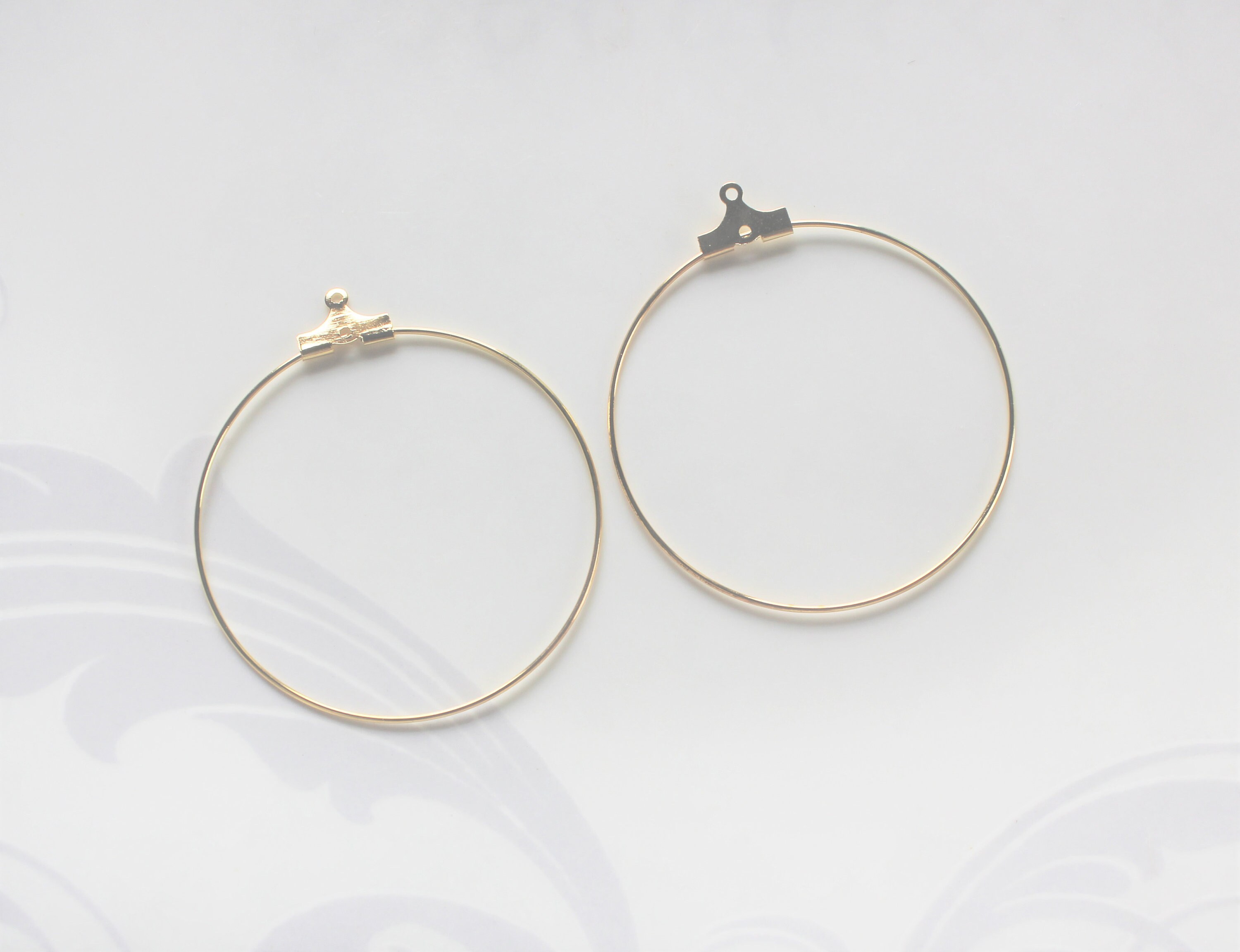 15/30/50 PCS Bright Gold Large Round Hoop Ring Connector Link | Etsy