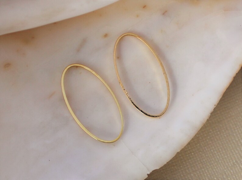 20/50/100 PCS Bright Gold Oval Linking Ring Connectors | Etsy