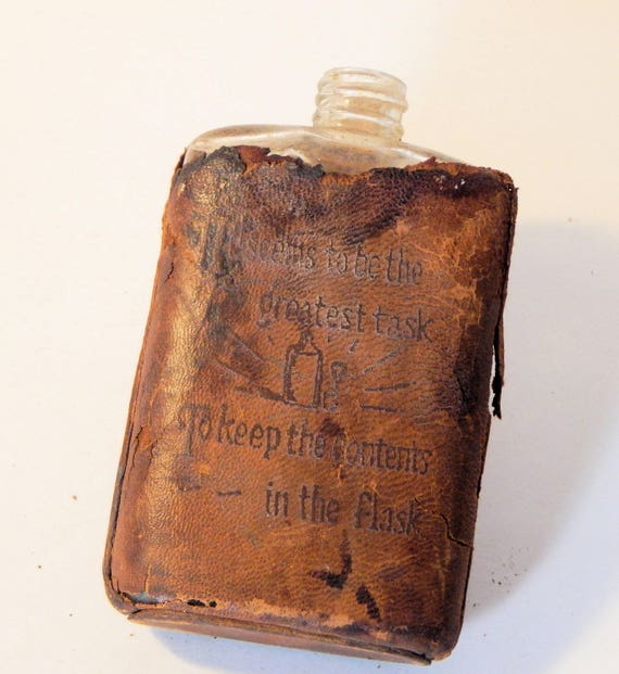 Western Collection Boots & leather covered hip flask … - Gem