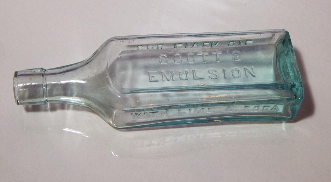 Vintage Bottle Scott's Emulsion - Etsy