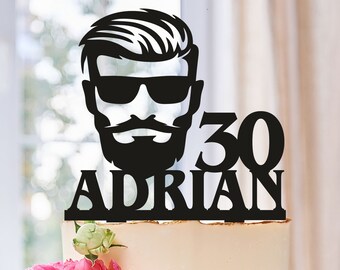 Mustache Cake Topper | Etsy