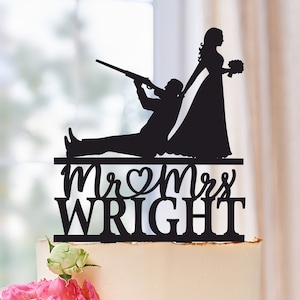 Gun Wedding Cake Topper, Rifle Wedding Cake Topper, Hunting Wedding ...