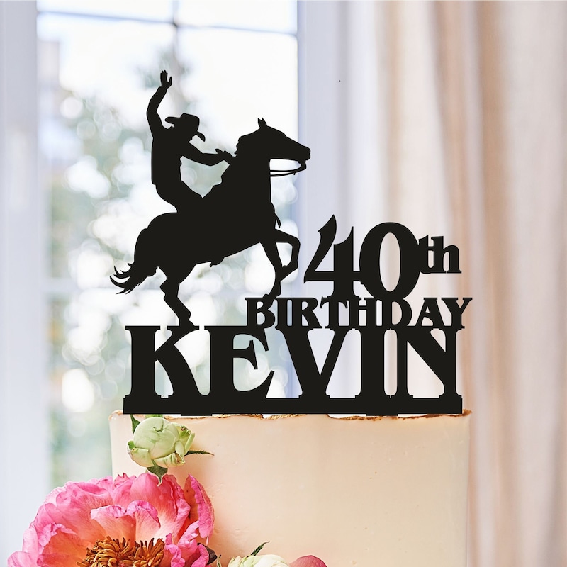 Cake topper vaquero - Etsy México