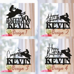 Snowmobile Cake Topper,snow Mobile Outdoor Cake Topper,silhouette ...