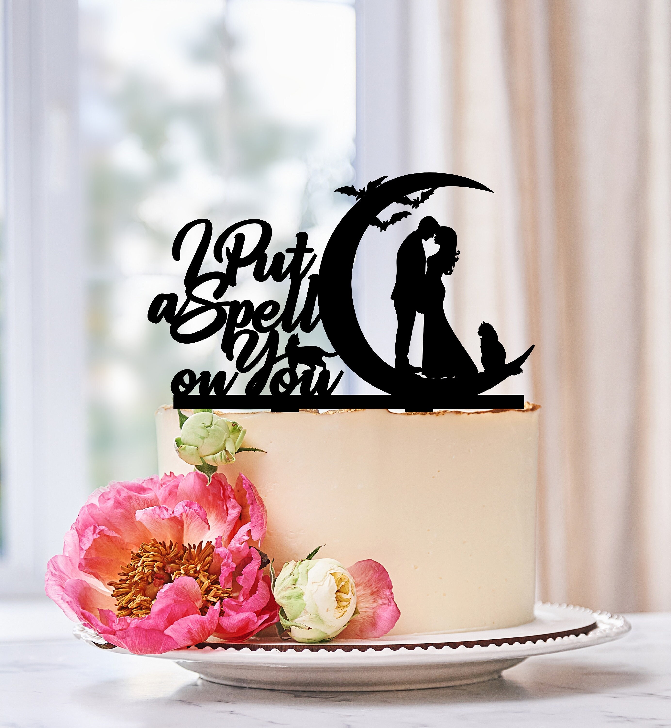 I Put a Spell on You Cake Topperhalloween Wedding Cake - Etsy