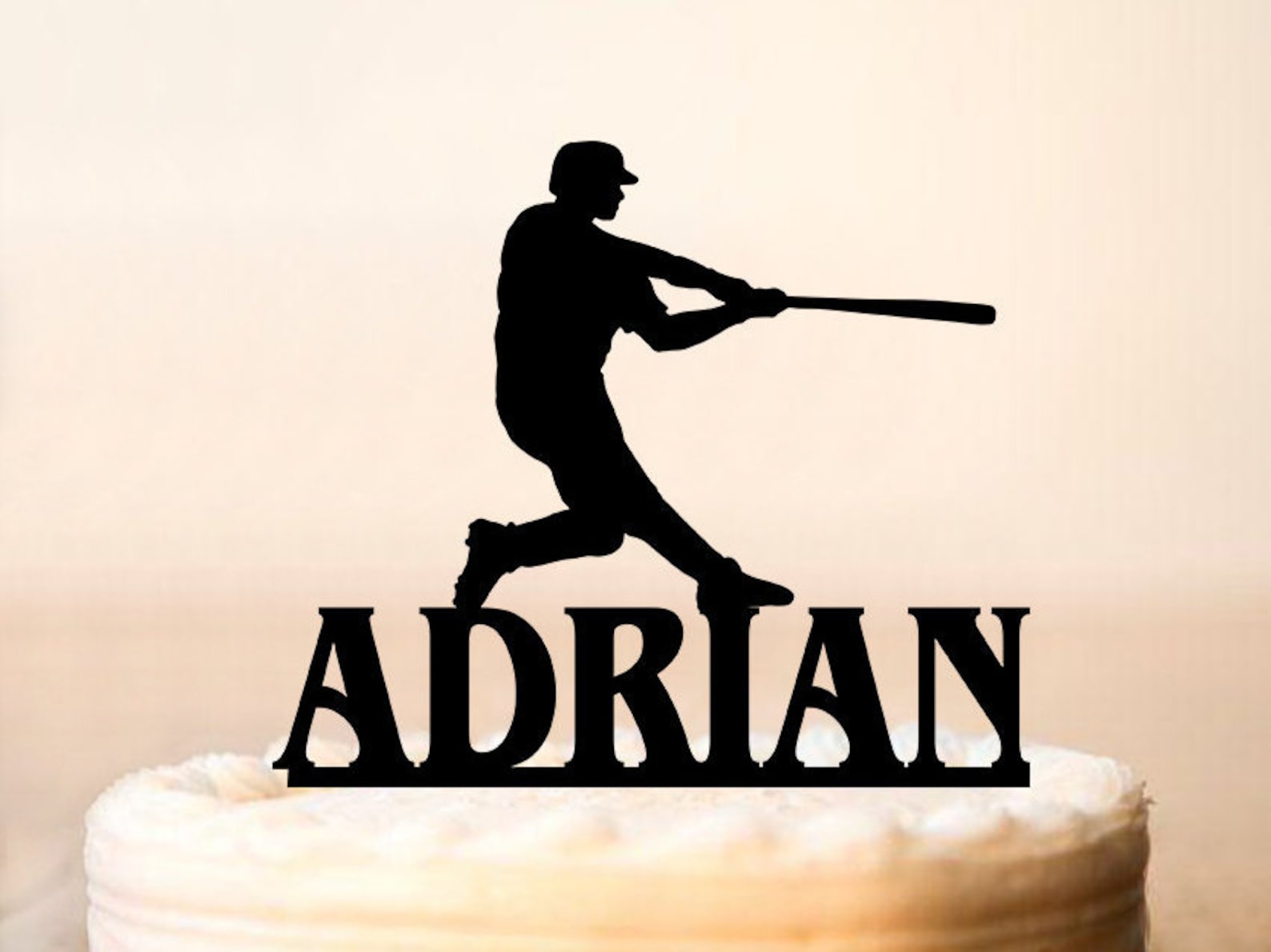 Baseball Cake Topperpersonalised Baseball Cake | Etsy