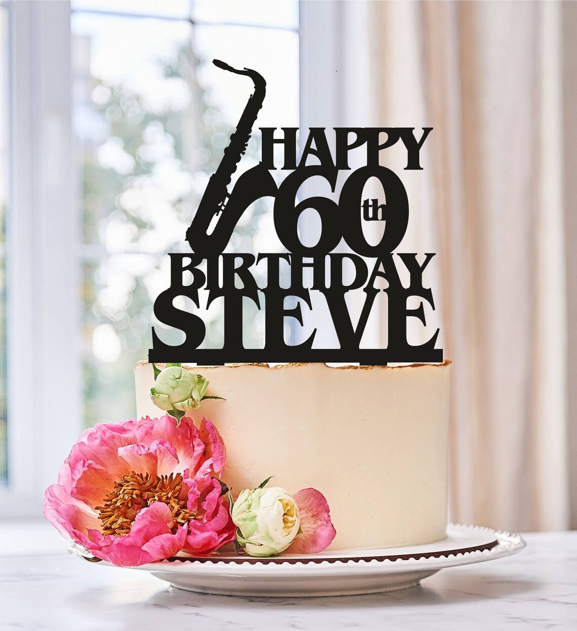 Saxophone Cake Toppersaxophonist Cake Toppertreble - Etsy