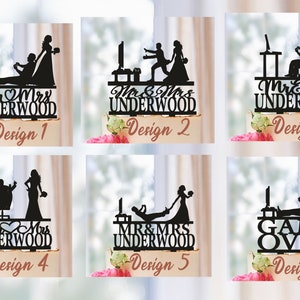 GAME OVER Cake Topper, Gamer Wedding Cake Topper, Video Game Wedding ...