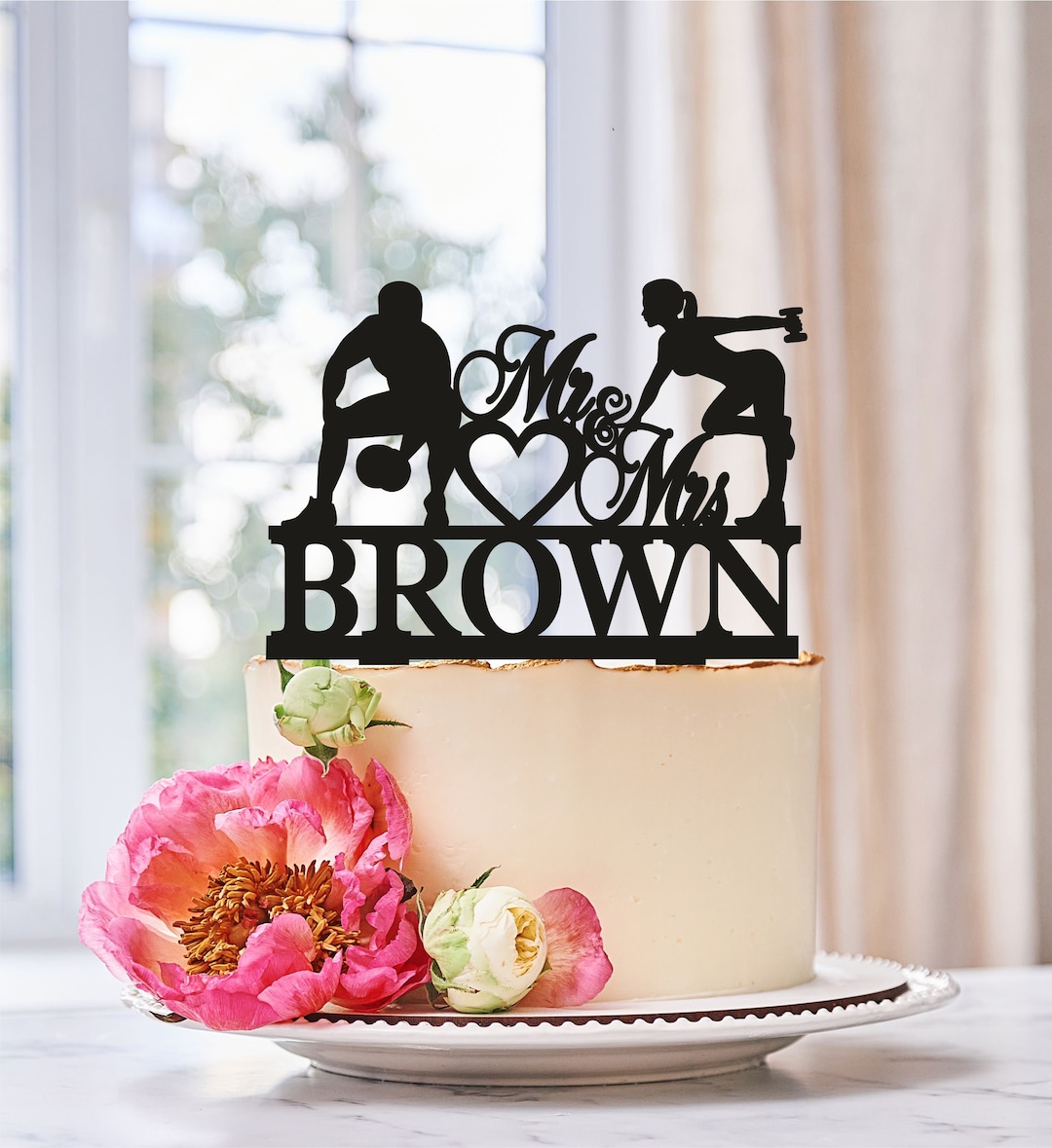 Bodybuilder Cake Topper,fitness Wedding Cake Topper,crossfit Couple ...
