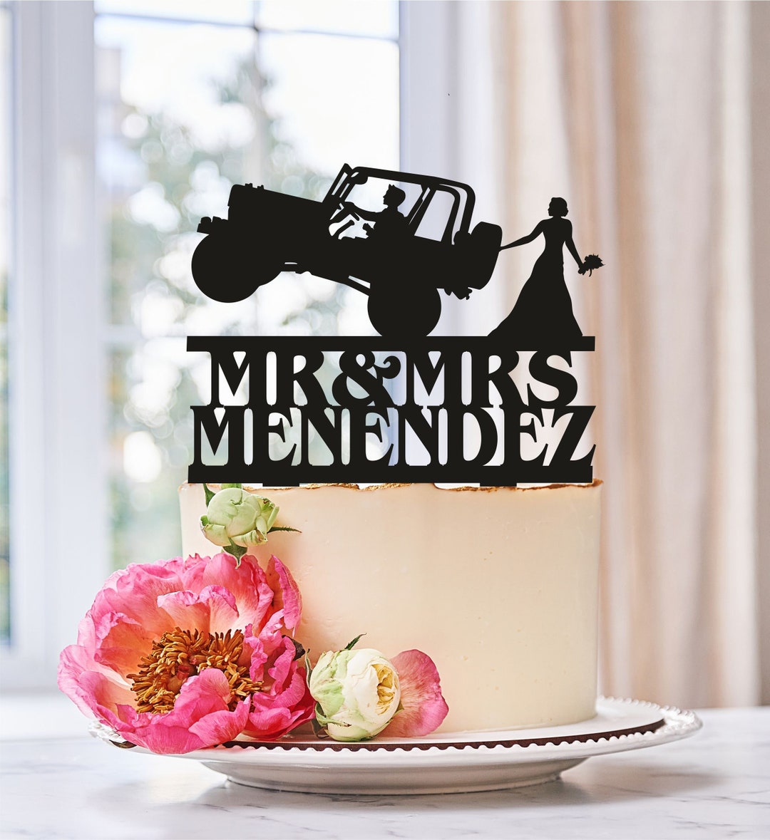 SUV Cake Topper Car Wedding Cake Topper Couple With Car Cake - Etsy