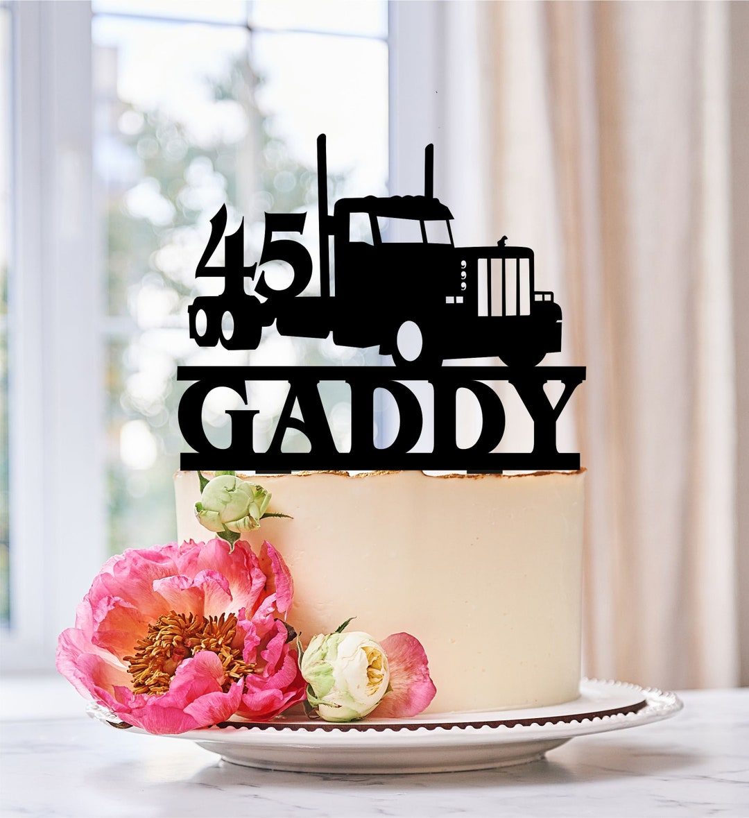 Truckers Cake Topper,trucker Birthday Cake Topper,driver Cake Topper ...