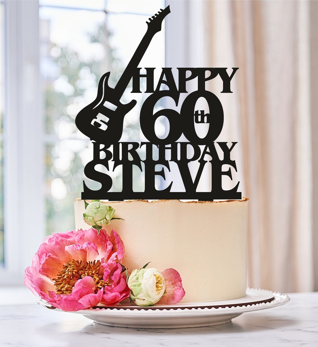 Guitar Cake Topper,musician Cake Topper,electric Bass,band,guitar ...