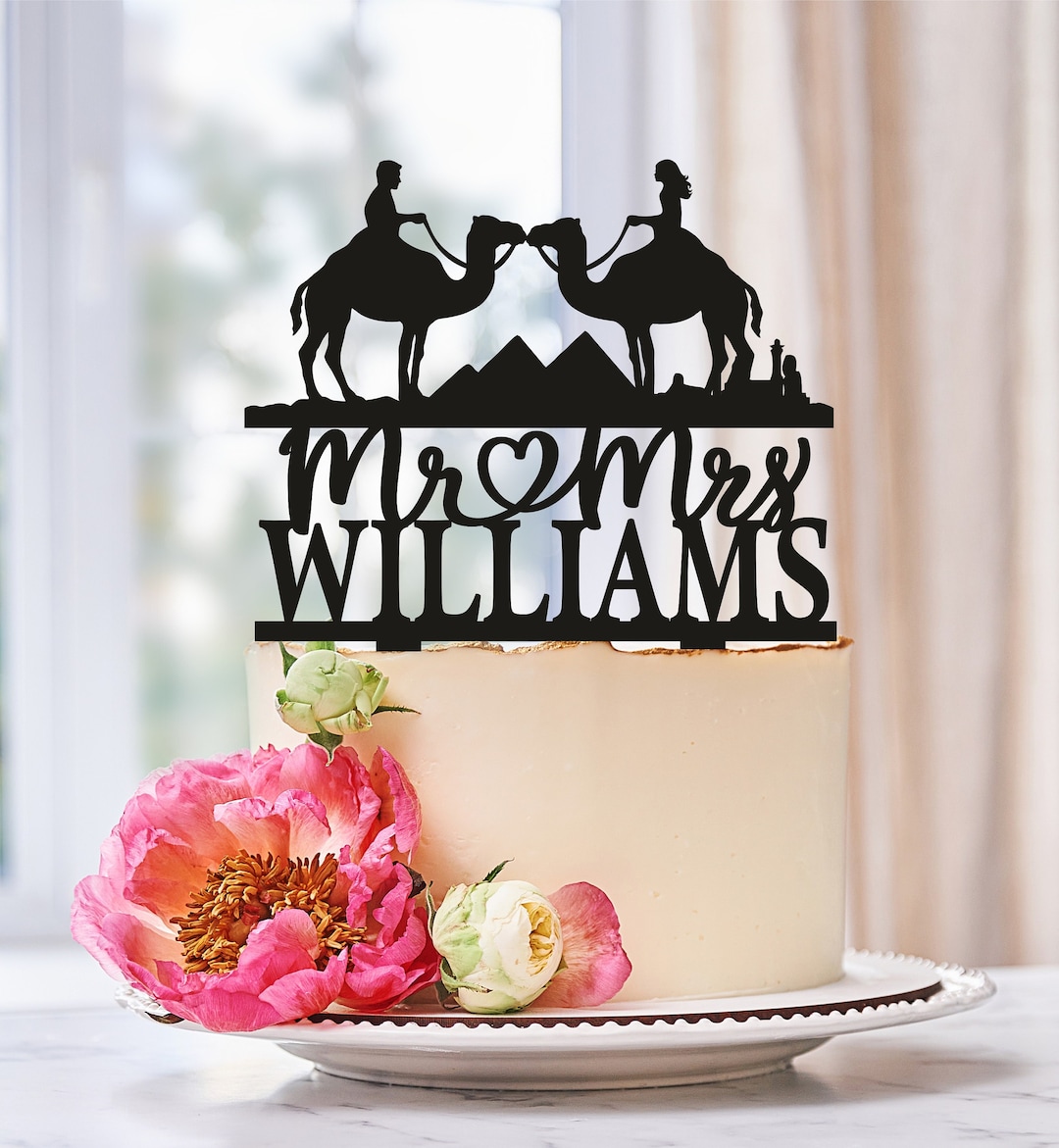 Camel Wedding Cake Topper, Animal Cake Topper, Custom Cake Topper ...