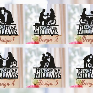 Wheelchair Wedding Cake Topper, Groom in Wheelchair Wedding Cake Topper ...