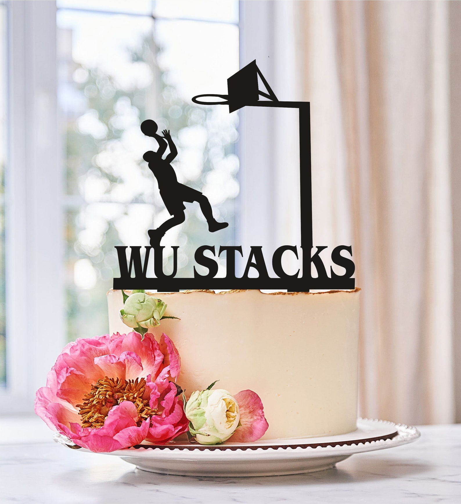 Basketball Cake Toppersport Cake Topperbirthday Party - Etsy