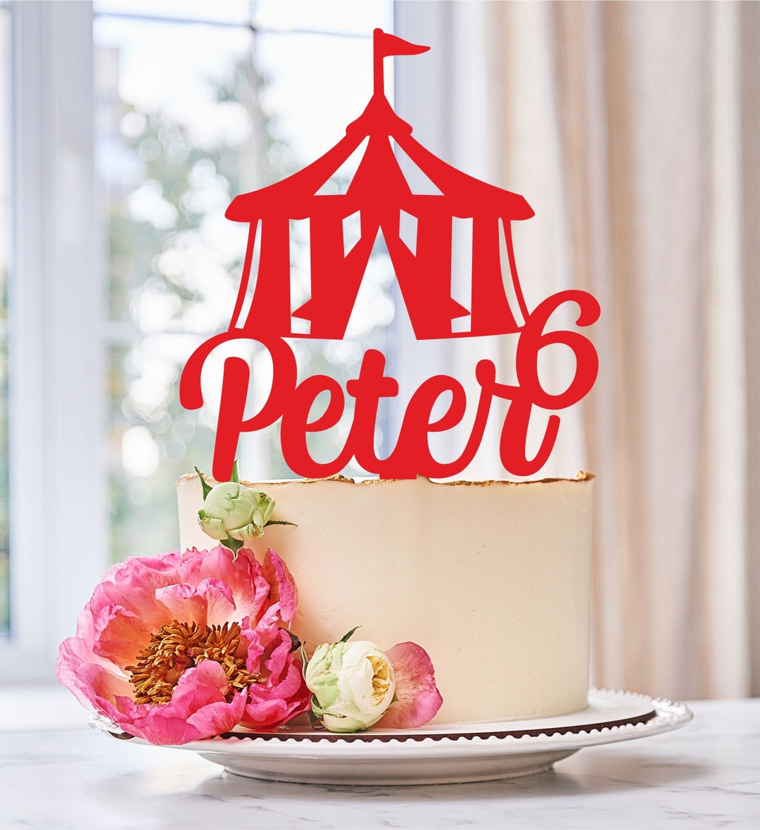Circus Cake Topper,carnival Cake Topper,circus Birthday Cake Topper ...