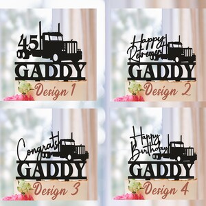 Truckers Cake Topper,trucker Birthday Cake Topper,driver Cake Topper ...
