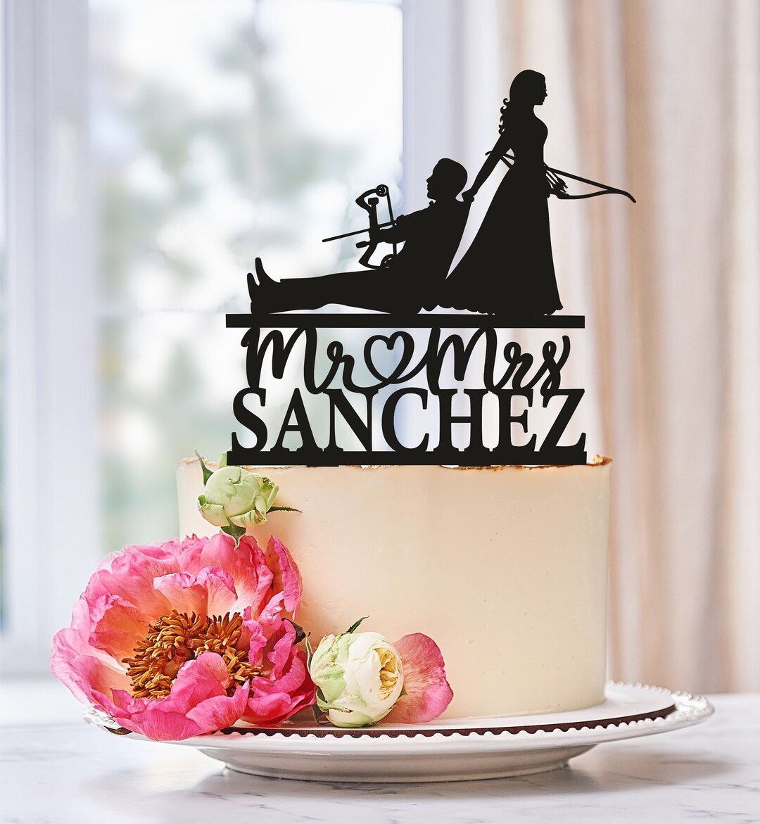 Archery Wedding Cake Topper, Bow Hunting Wedding Cake Topper, Hunting ...