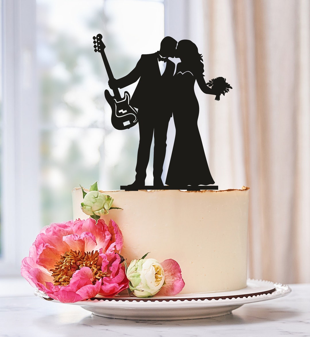Guitarist Wedding Cake Topper, Musician Cake Topper, Guitar Player Cake ...