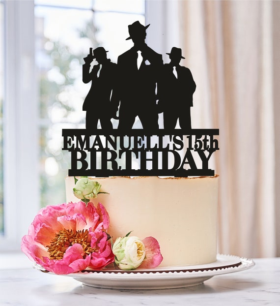 Gangster Cake Toppergangster Birthday Cake Toppergangster - Etsy