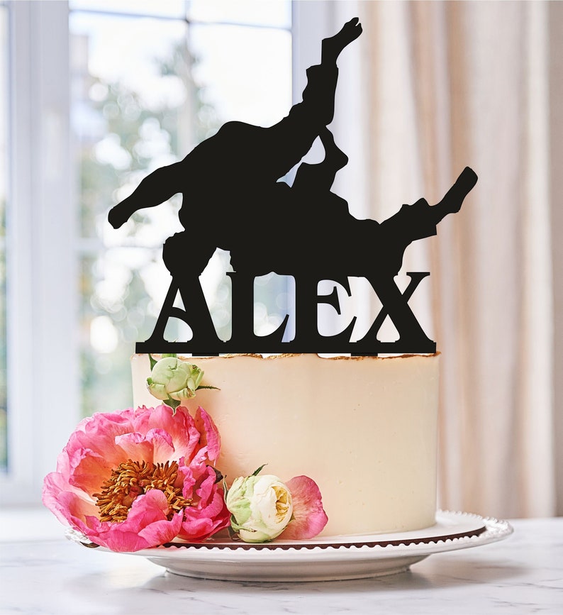 Judo Birthday Cake Topperbirthday Cake Topperkarate Cake - Etsy