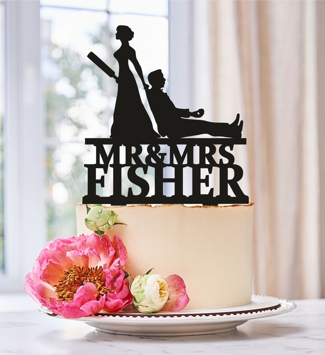 Cricket Wedding Cake Topper, Cricket Player Cake Topper, Wedding Cake ...