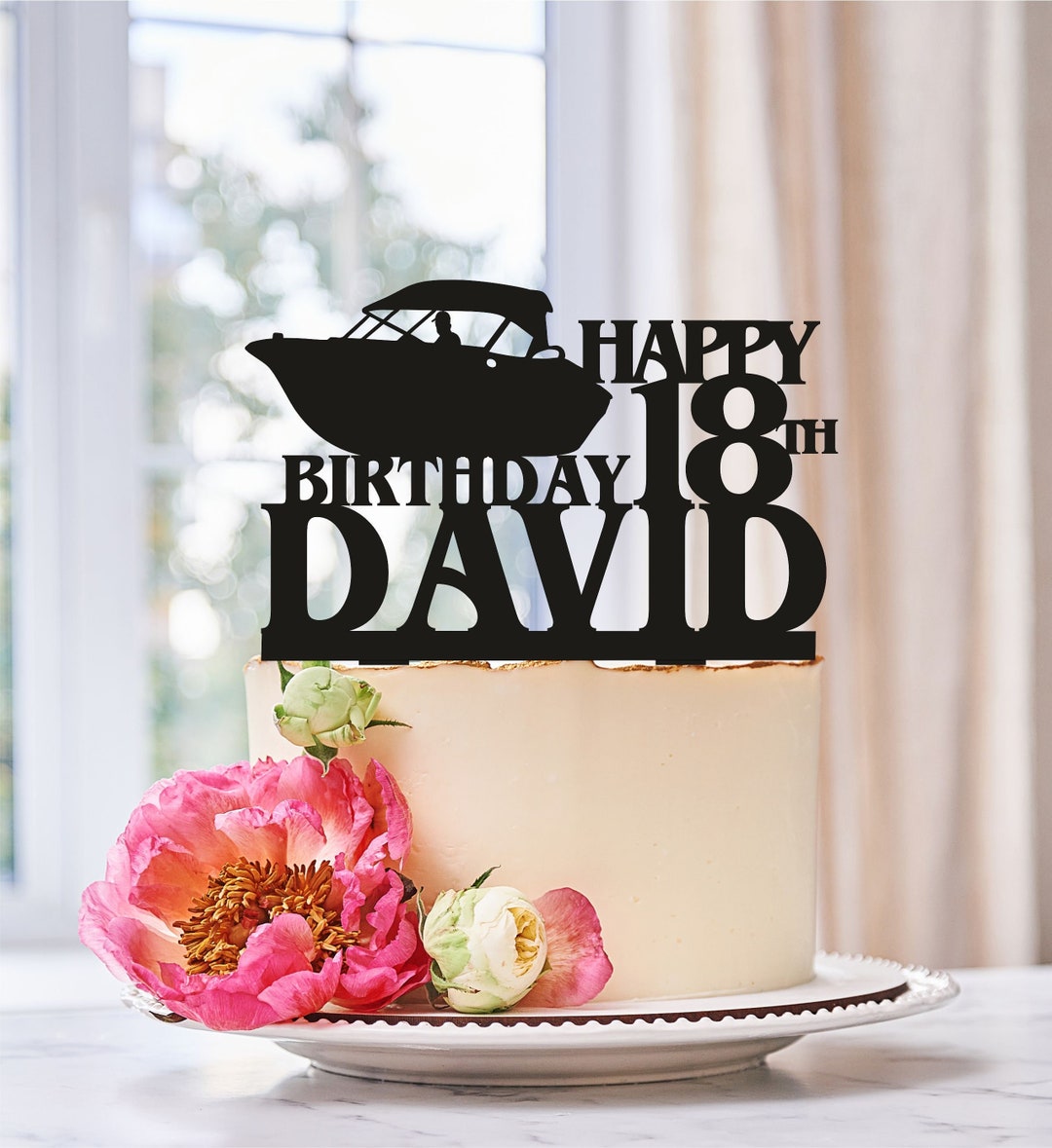 Boat Cake Topper,boating Cake Topper,retirement Party,sport Boat Cake ...