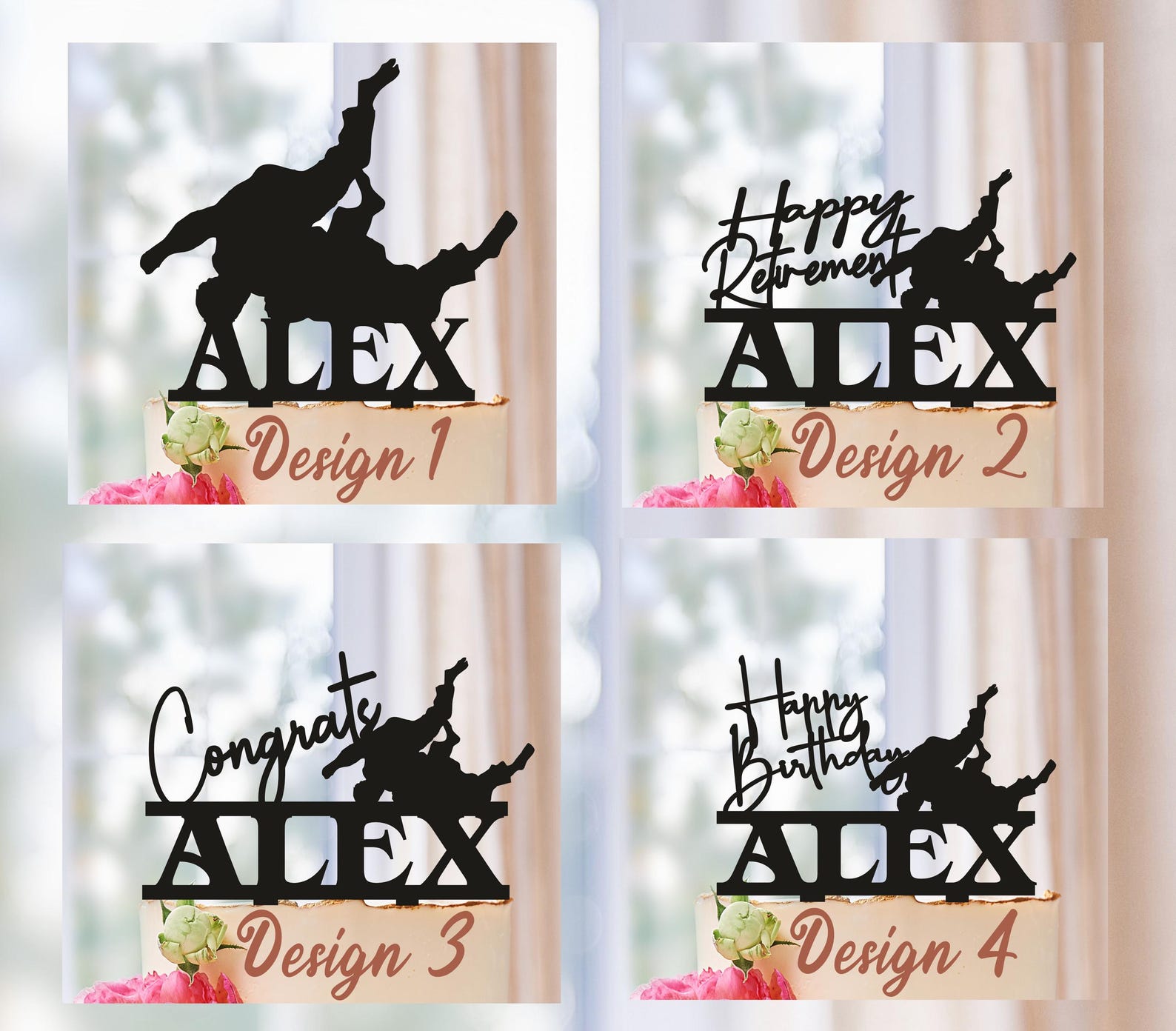 Judo Birthday Cake Topper,birthday Cake Topper,karate Cake Topper,kung ...