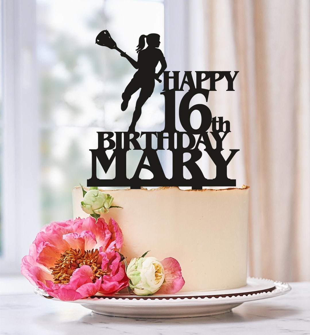 Lacrosse Birthday Cake Topper, Customized Birthday Theme Party ...