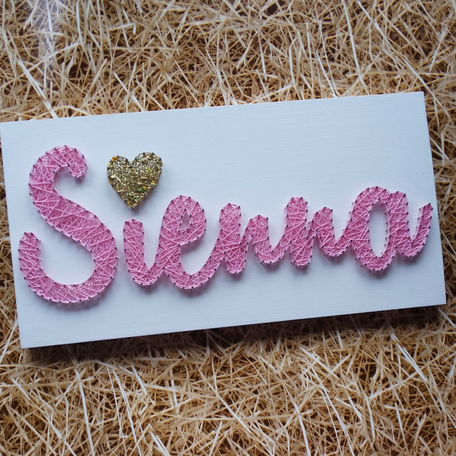 Sienna Unique Gift Idea Custom Name Sign String Art Nursery Decor ...