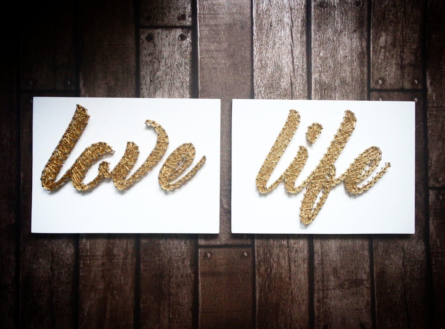 Life String Art Unique Handmade Housewarming Gift Idea Home Decor Wall ...