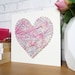 Pink Heart String Art Handmade Unique Gift Idea Home Decor Wall Hanging ...