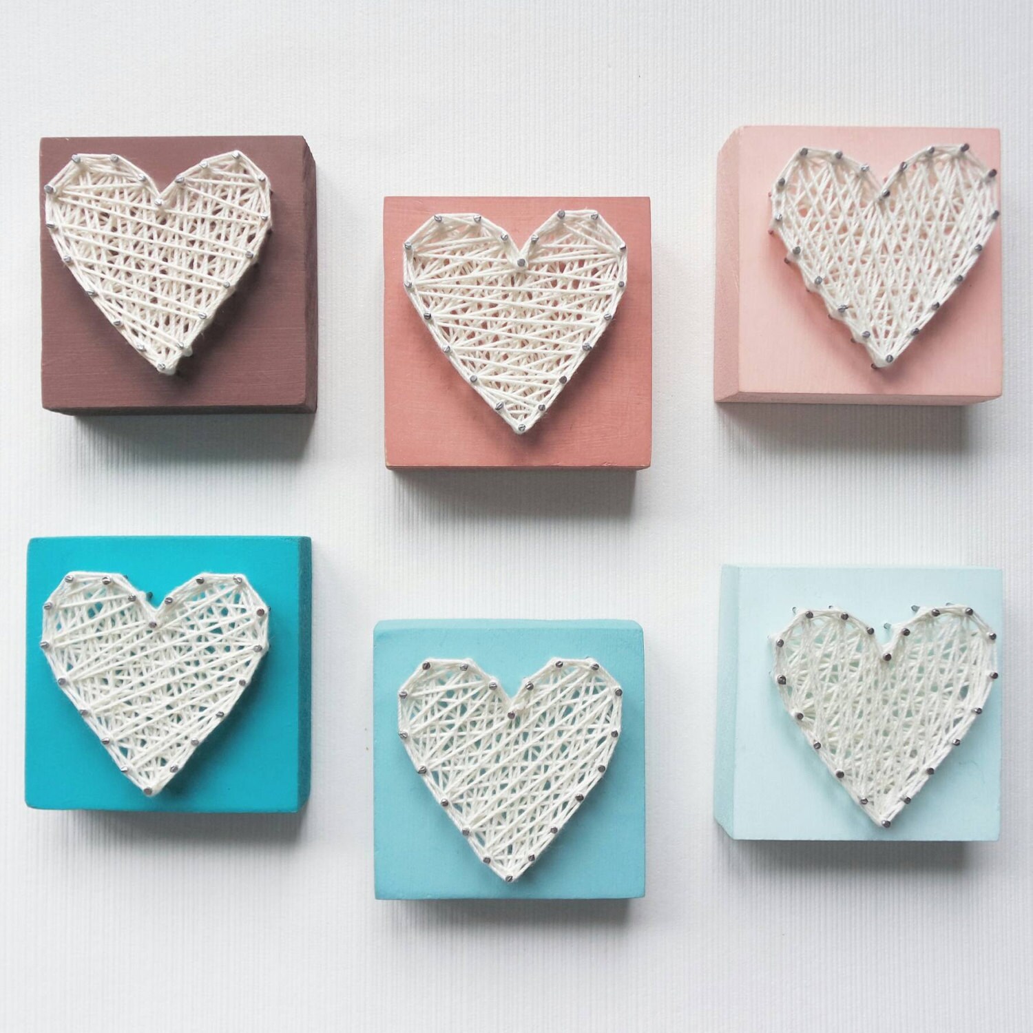 Little Hearts String Art Heart Home Decor Wall Hanging Love Sign Unique ...