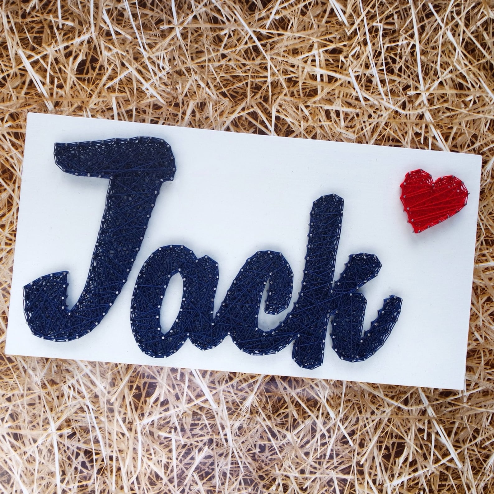 Jack Unique Gift Idea Custom Name Sign String Art Nursery Decor ...