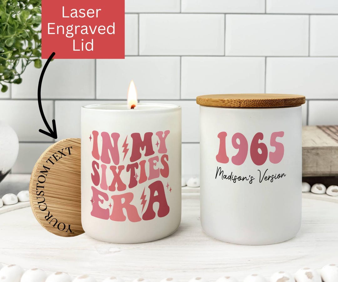 60th Birthday Candle, Custom 60th Birthday Gift for Her, Best Friend ...