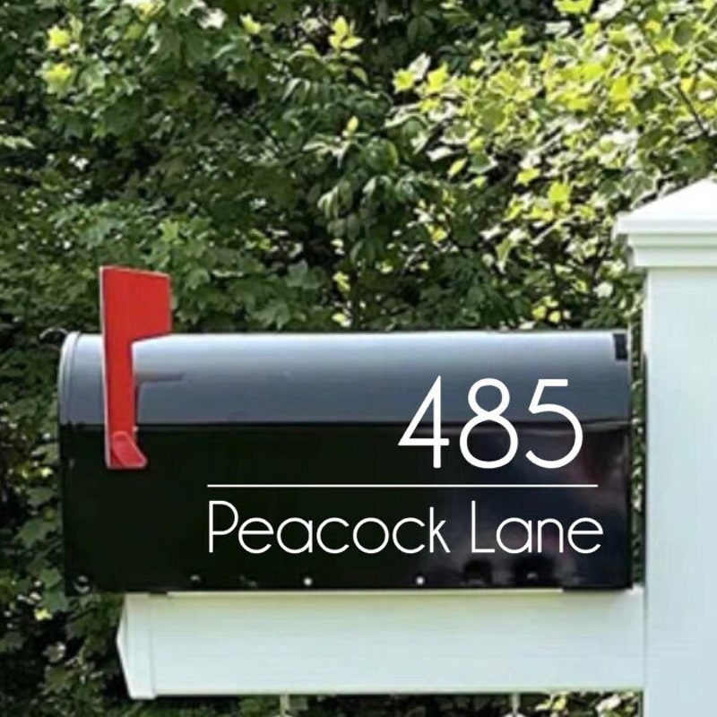 Mailbox Letters and Numbers - Etsy